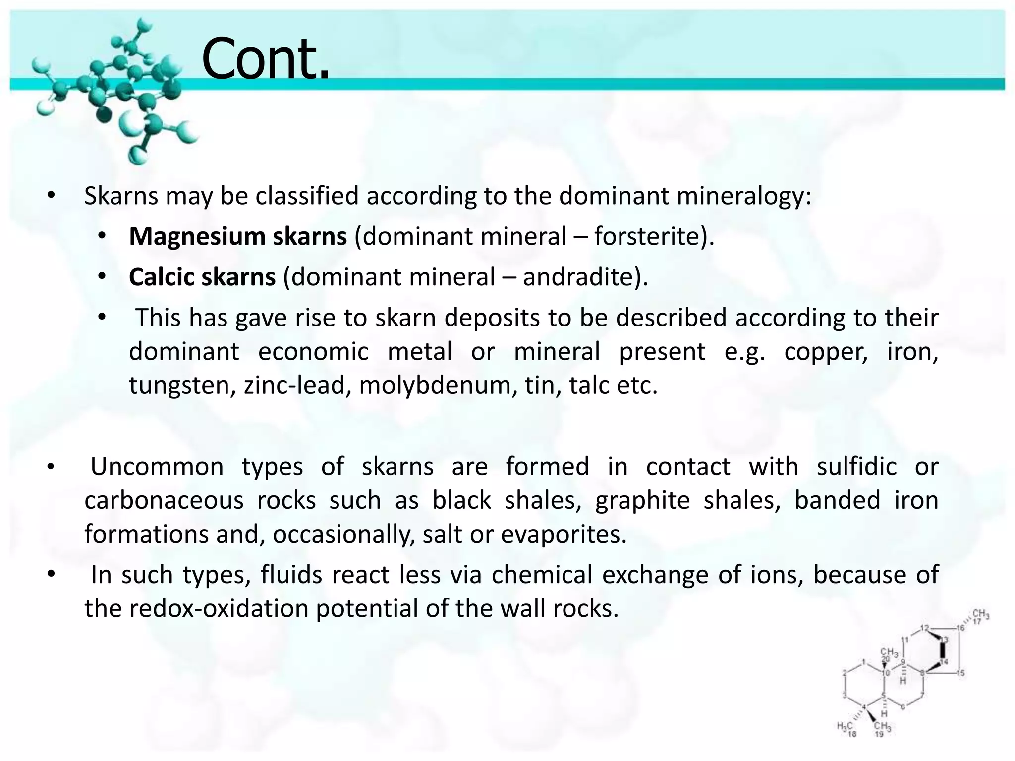 skarn deposits and their mode of formation | PPTX