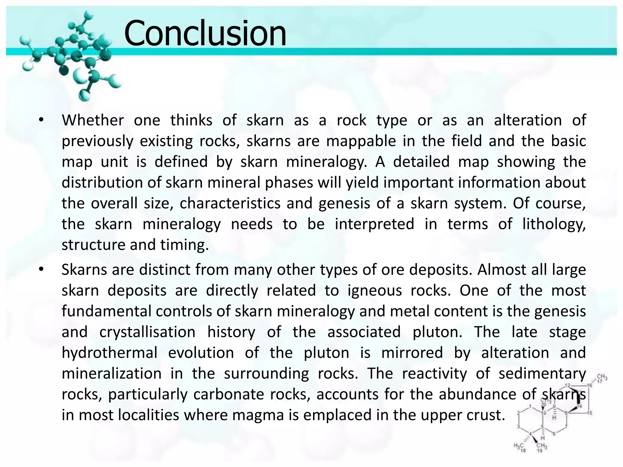 skarn deposits and their mode of formation | PPTX
