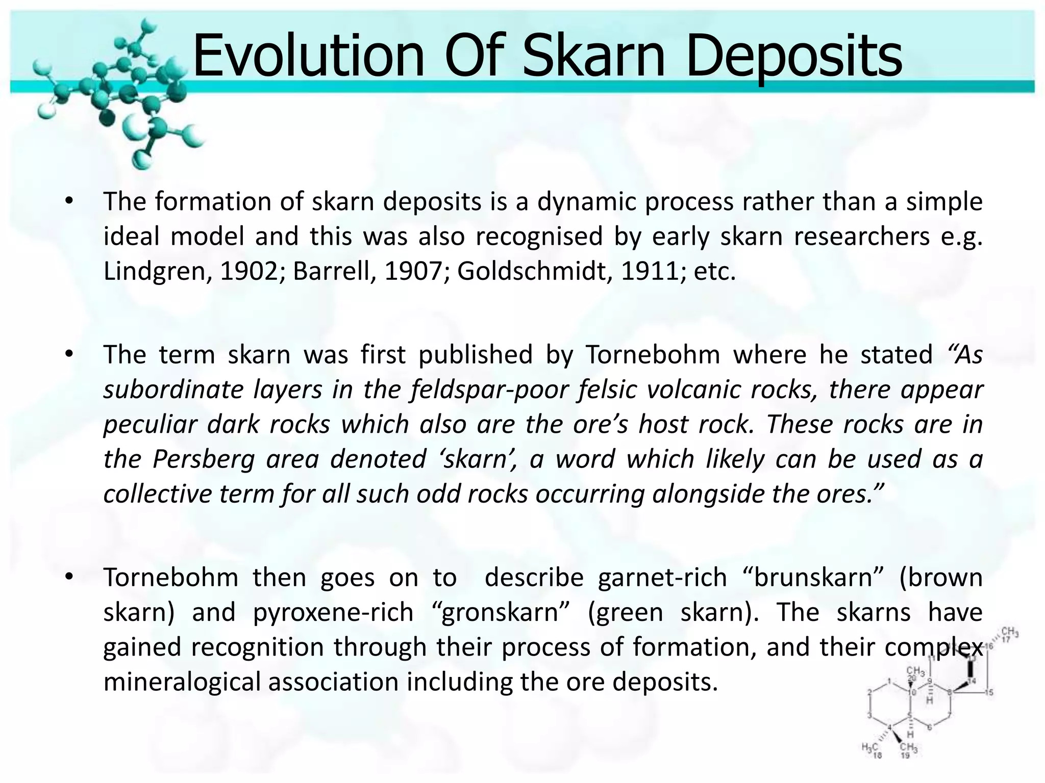 skarn deposits and their mode of formation | PPTX
