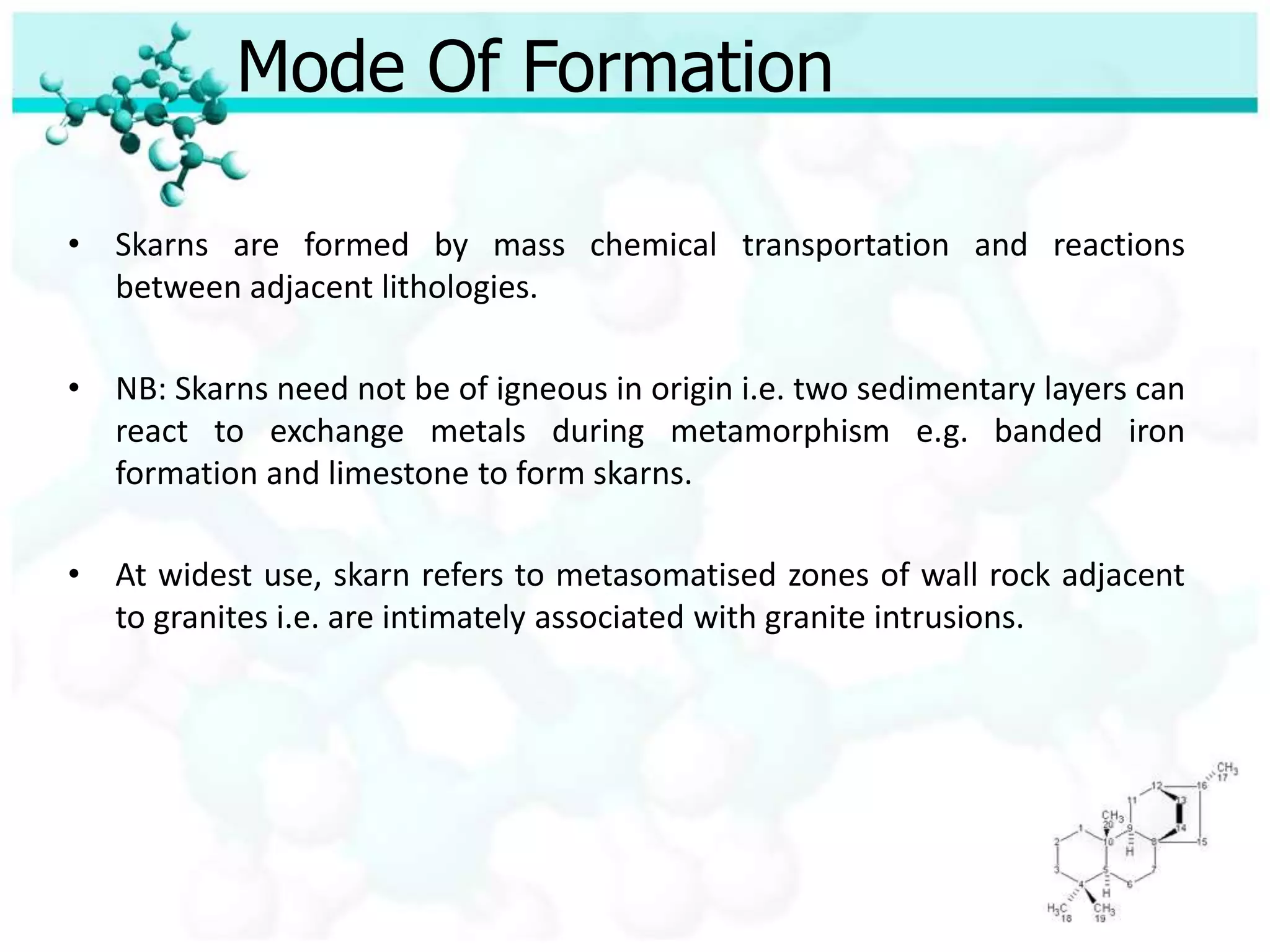 skarn deposits and their mode of formation | PPTX