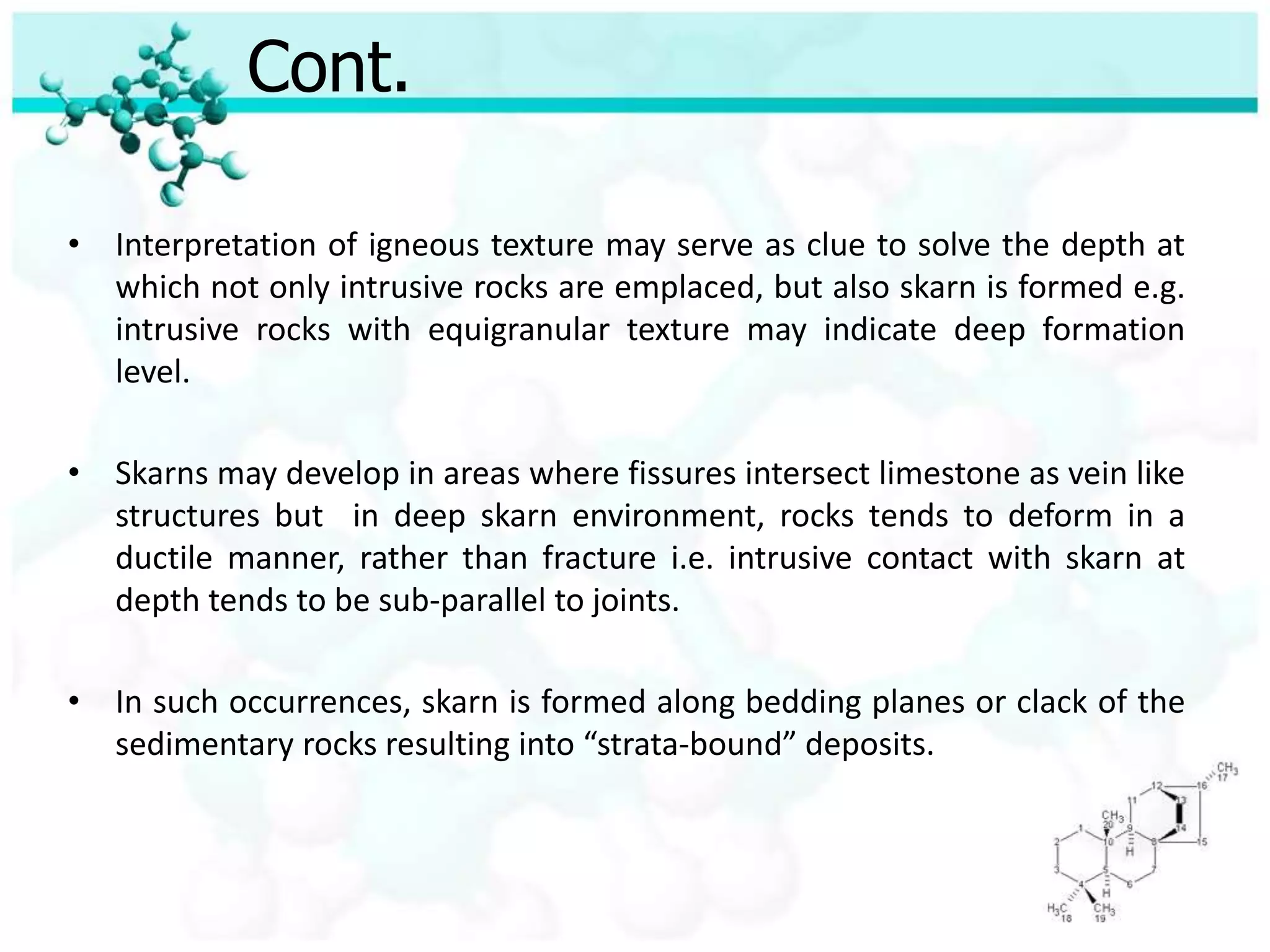 skarn deposits and their mode of formation | PPTX