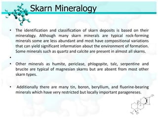 skarn deposits and their mode of formation | PPTX | Geology | Science