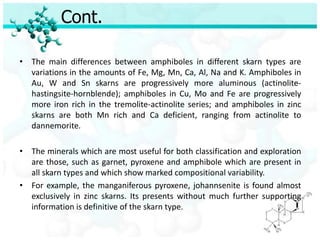 skarn deposits and their mode of formation | PPTX