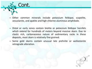 skarn deposits and their mode of formation | PPTX