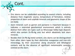 skarn deposits and their mode of formation | PPTX