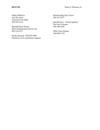 HARRIS RESUME 1 | DOC