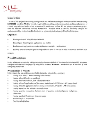 Modeling, Configuration and Performance Analysis of the customized ...