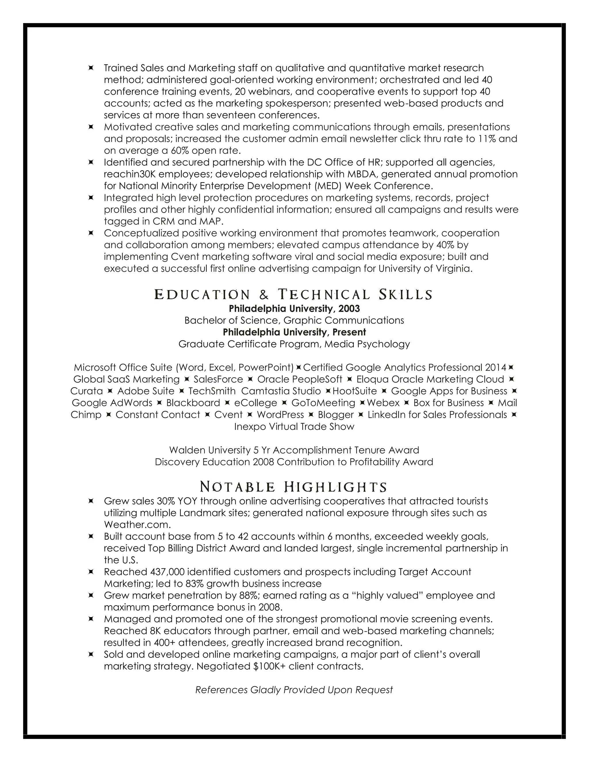 Charles Martin SAMPLE Resume | PDF