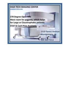 Open MRI Flyer | PDF