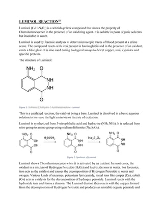 Chemiluminescence | PDF