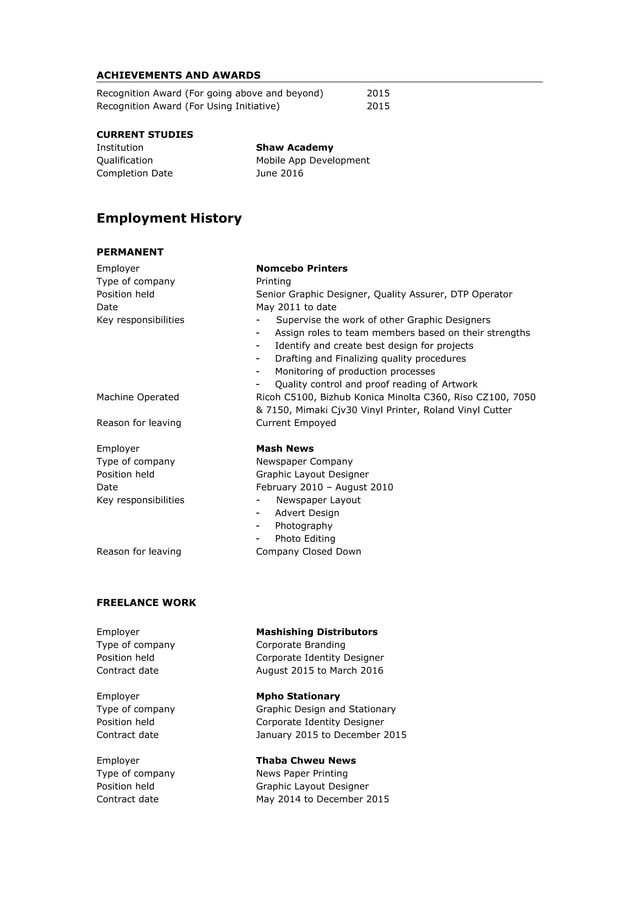 CURRICULUM VITAE FOR HUGH JERANYAMA | DOC