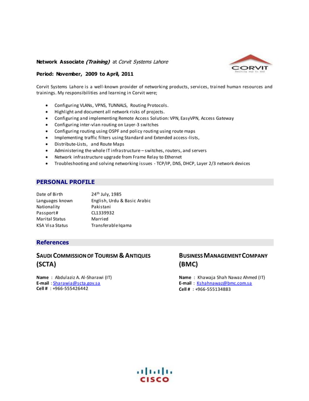 Naveed Iqbal CCIE 44475 | DOCX | Computer Networking | Computing