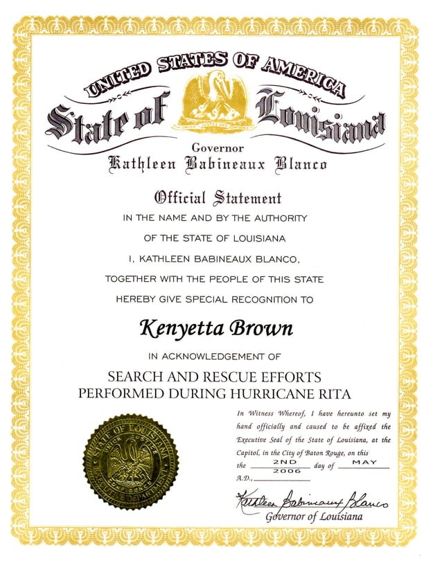 Cert of Recog Rita | PDF