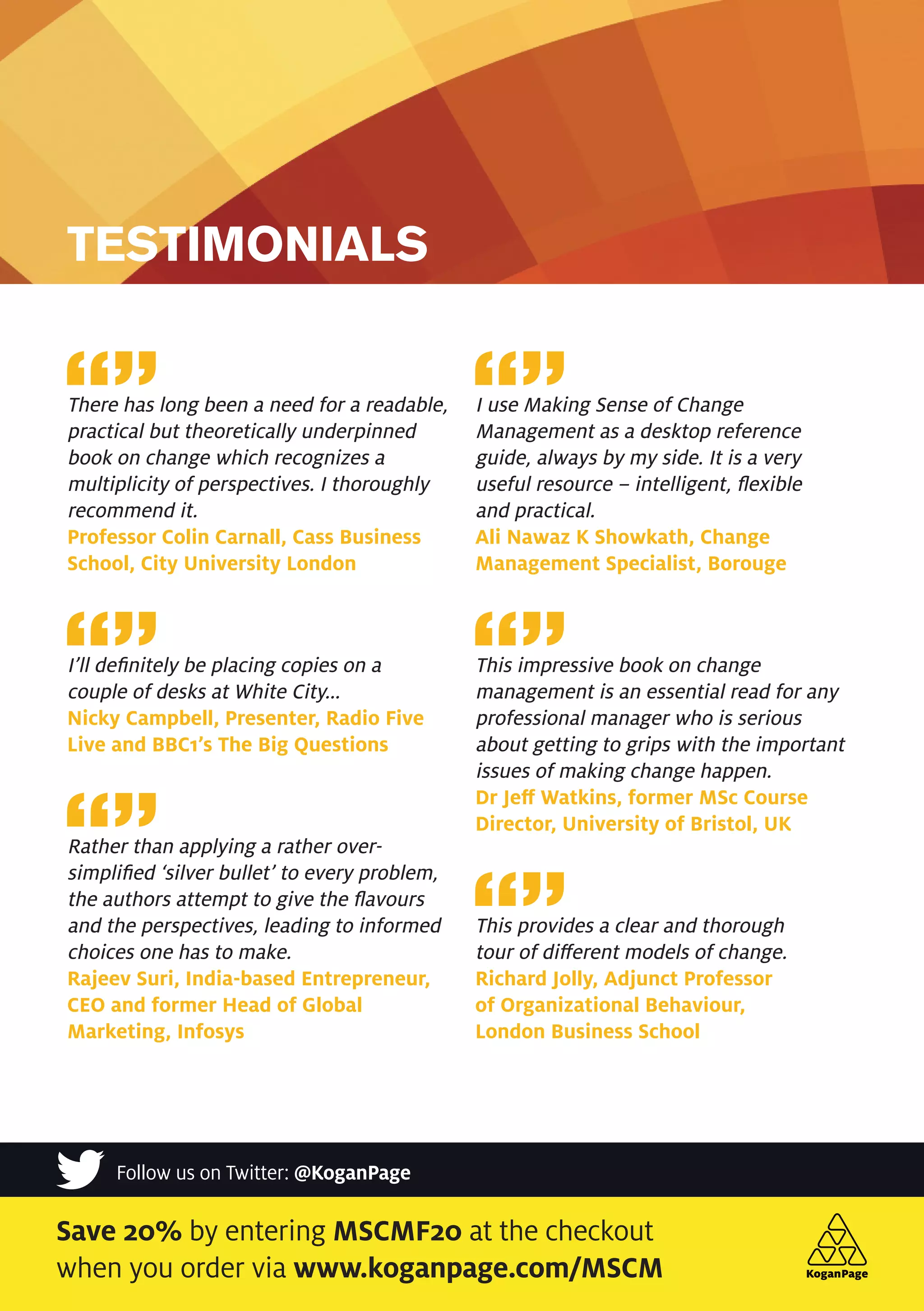 Making Sense of Change Management Flyer | PDF