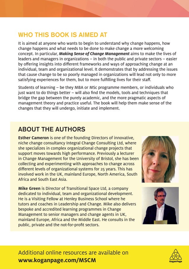 Making Sense of Change Management Flyer | PDF