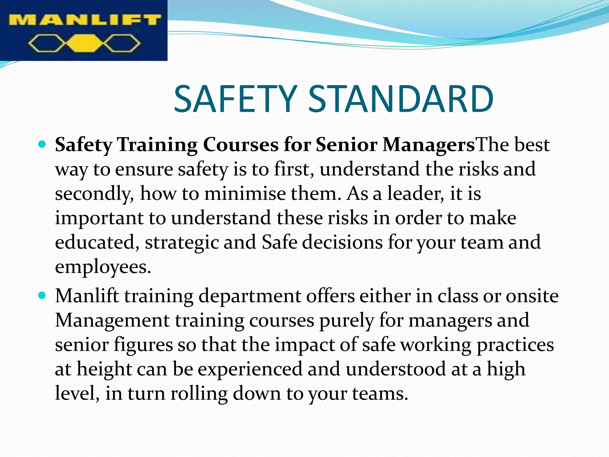 MANLIFT-ALI HAIDER | PPTX