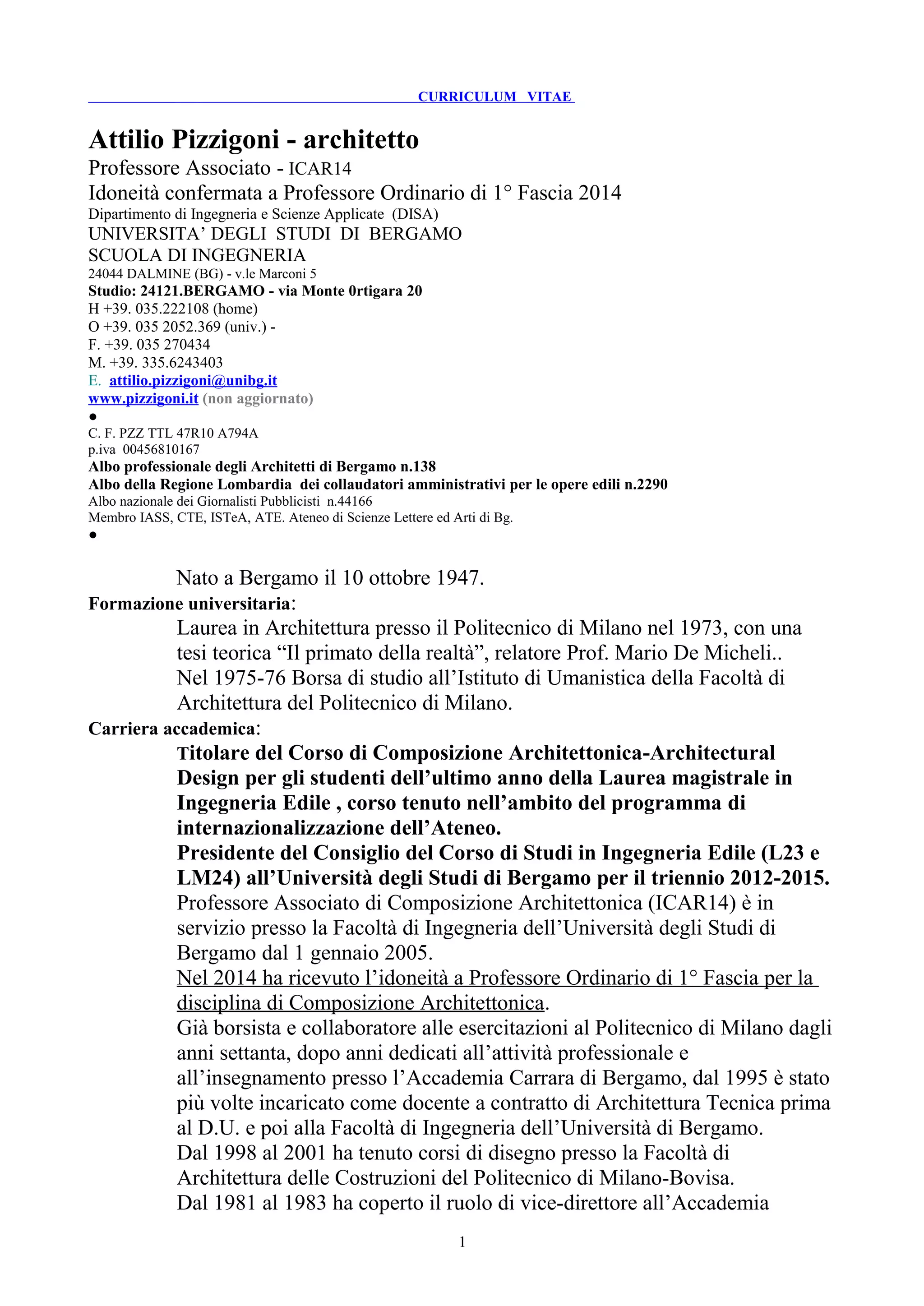 CV Pizzigoni 2015 | DOC