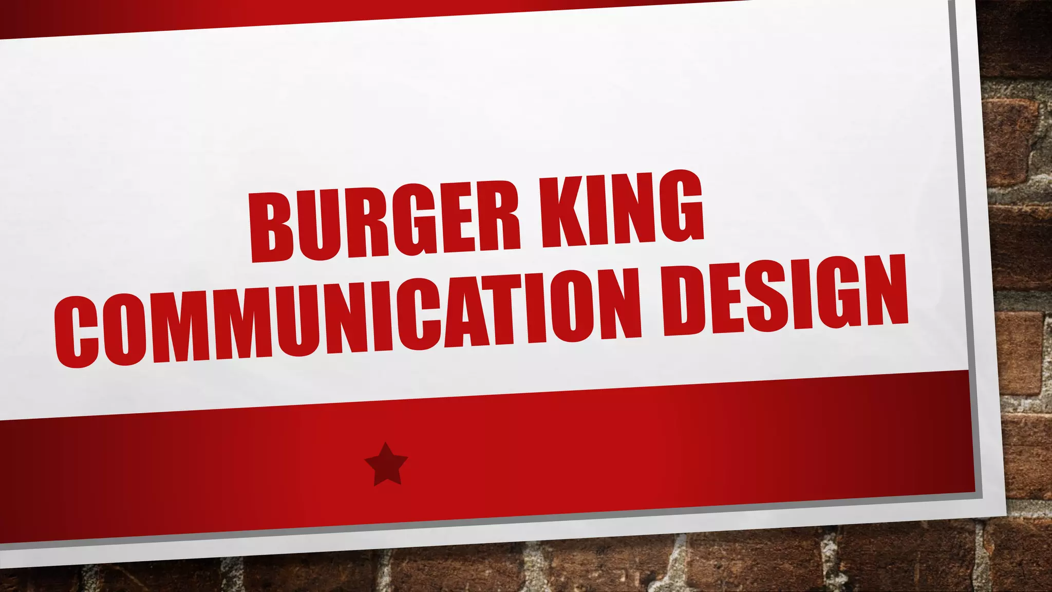 Burger King Communication Design 2014 | PDF