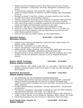 ChuckRobledoBulletPoints | PDF