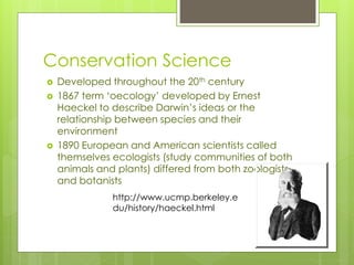 Conservation Science | PPTX