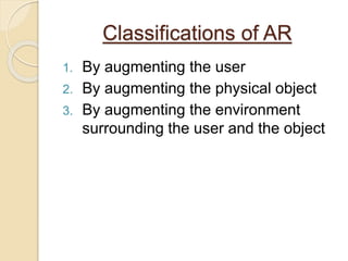 Recent advances in applications of augmented reality | PPT