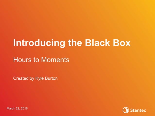 Black Box Presentation | PPT