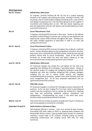 MyCV | DOCX | IT and Internet Support | Internet
