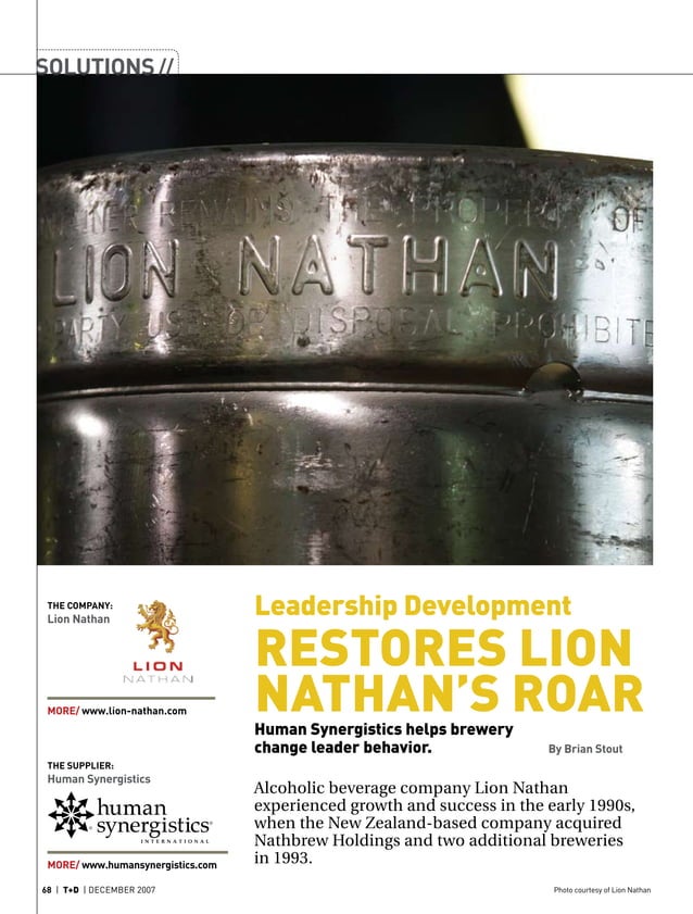 LionNathanTD | PDF