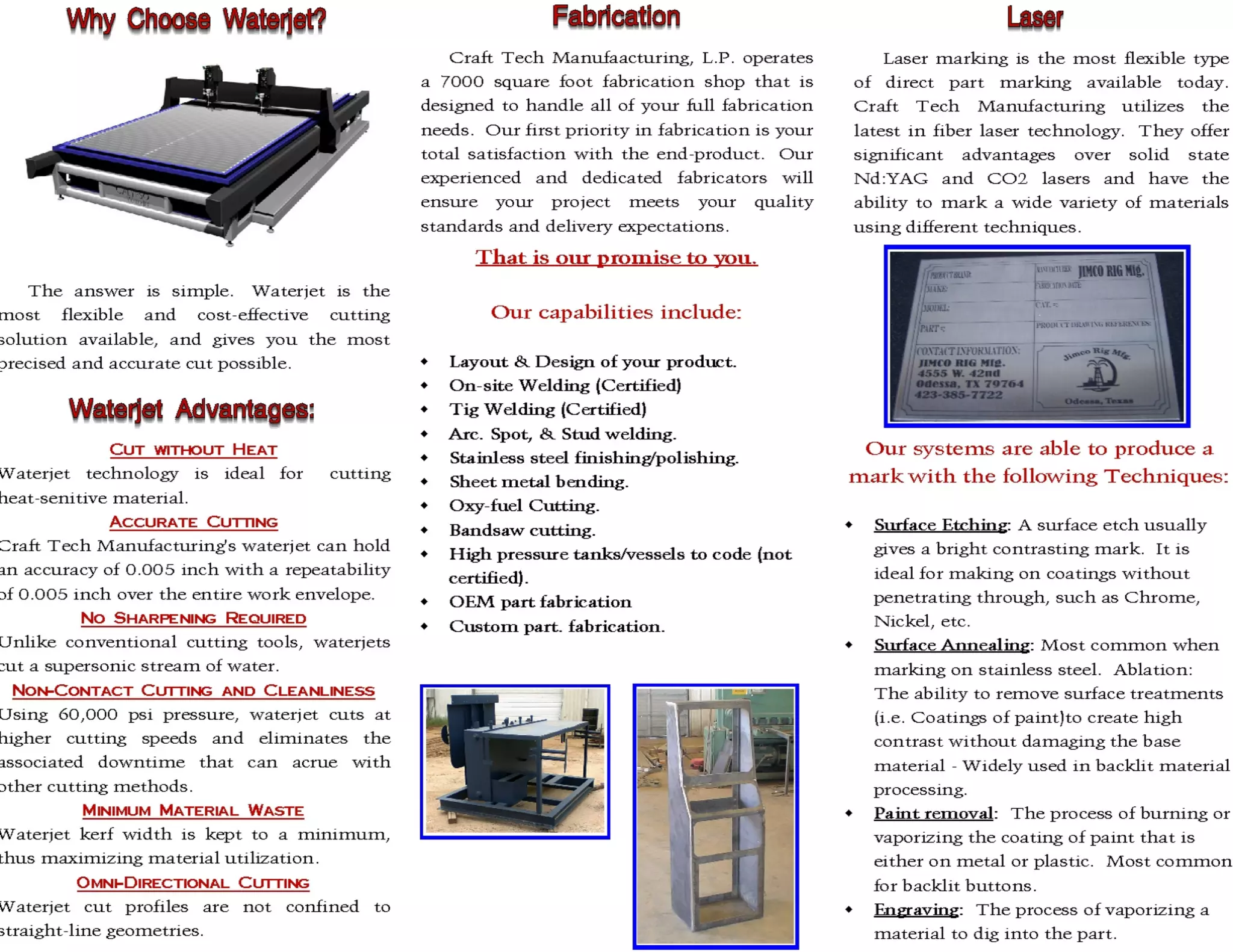 Craft Tech Brochure | PDF