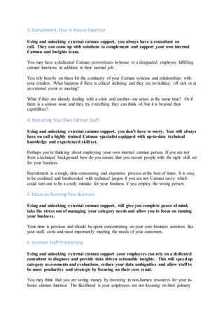 9 Key Reasons to Consider Unlocking Catman Support | PDF