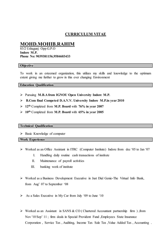 mohib_rahim_cv | PDF