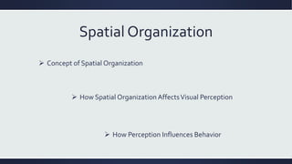 Spatial Organization | PPTX