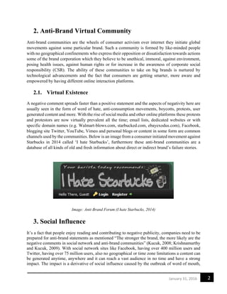 Anti-Brand Virtual Communities and Social Influence | PDF