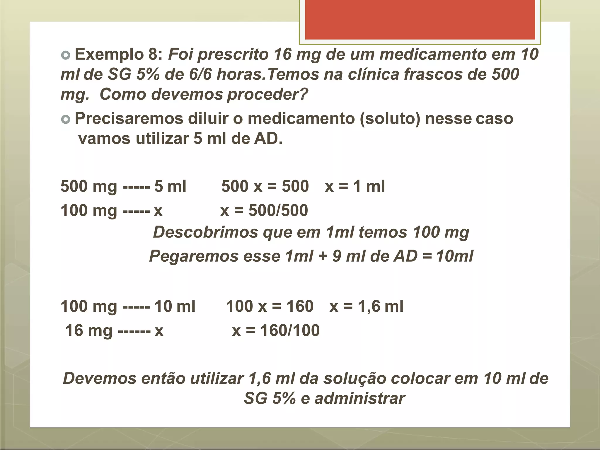 9 CALCULO DE MEDICAMENTO.pptx | Pharmaceutical Drugs | Medical Health