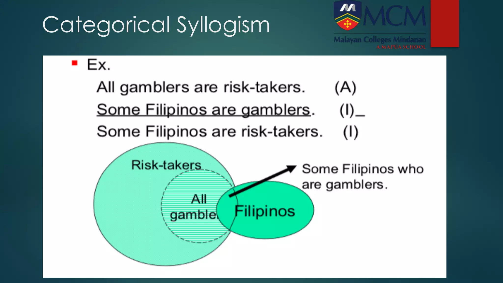 Categorical Syllogism-MCM | PDF