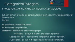 Categorical Syllogism-MCM | PDF