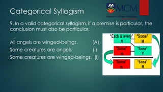 Categorical Syllogism-MCM | PDF