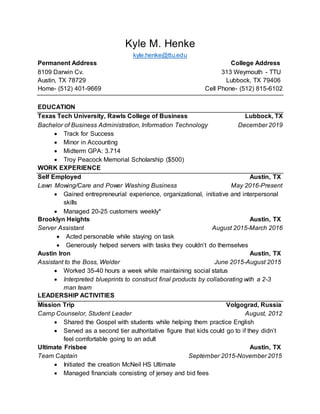 Resume | PDF