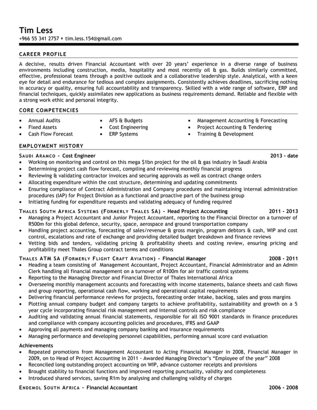 Resume Tim Less | PDF