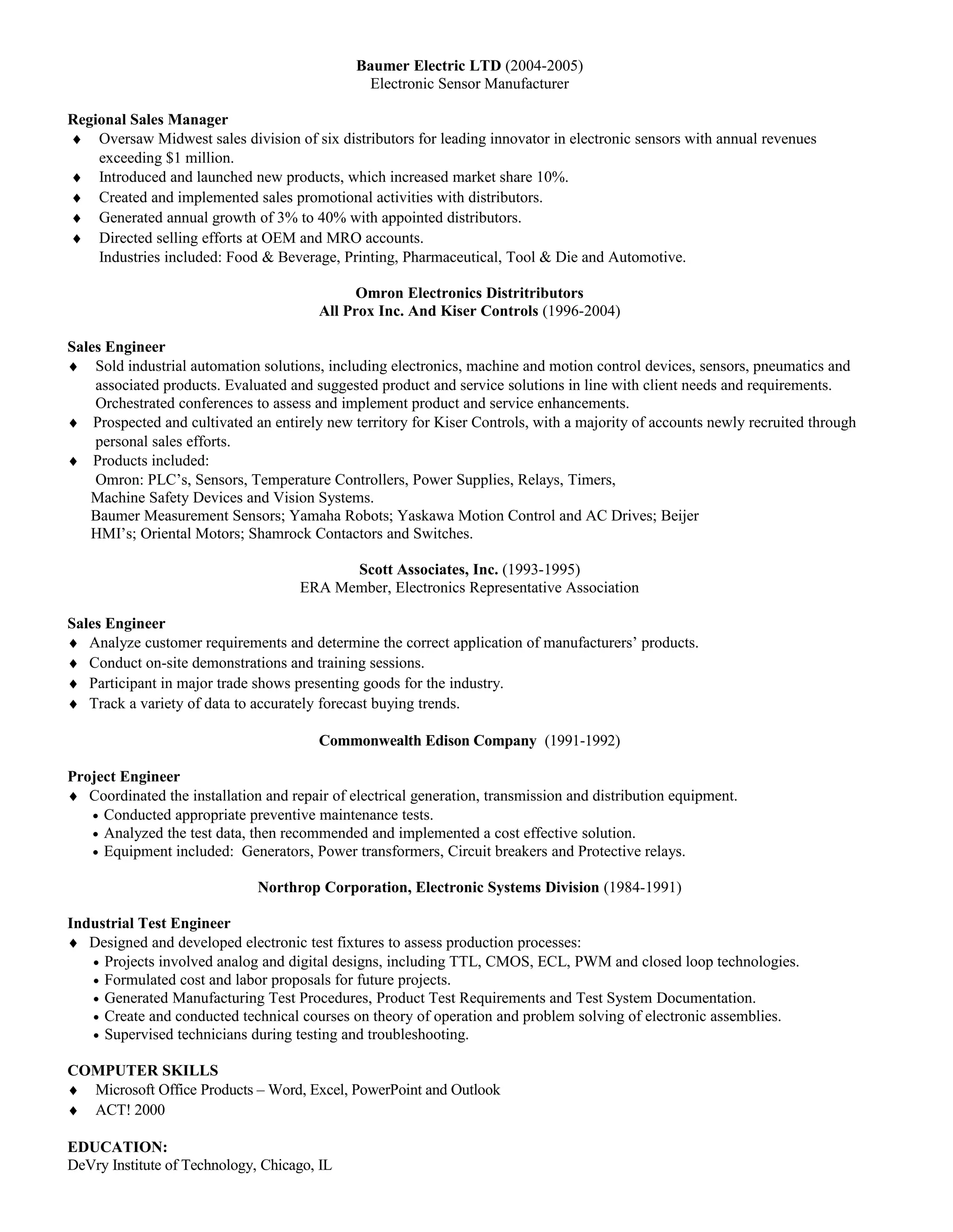 Gary Resume SUM | DOC
