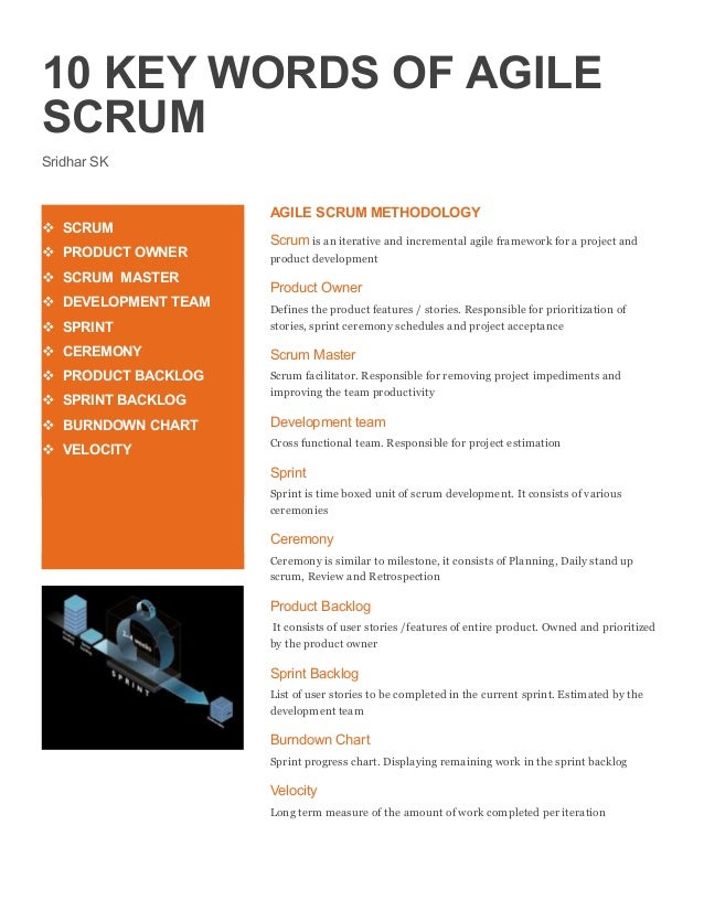 10 Key Words of Agile Scrum