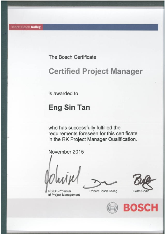 RK PMQ Certificate | PDF