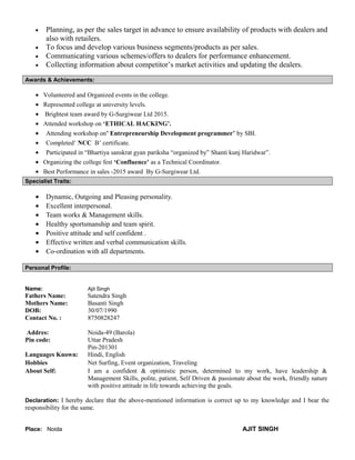 Ajit Singh Exp | DOC