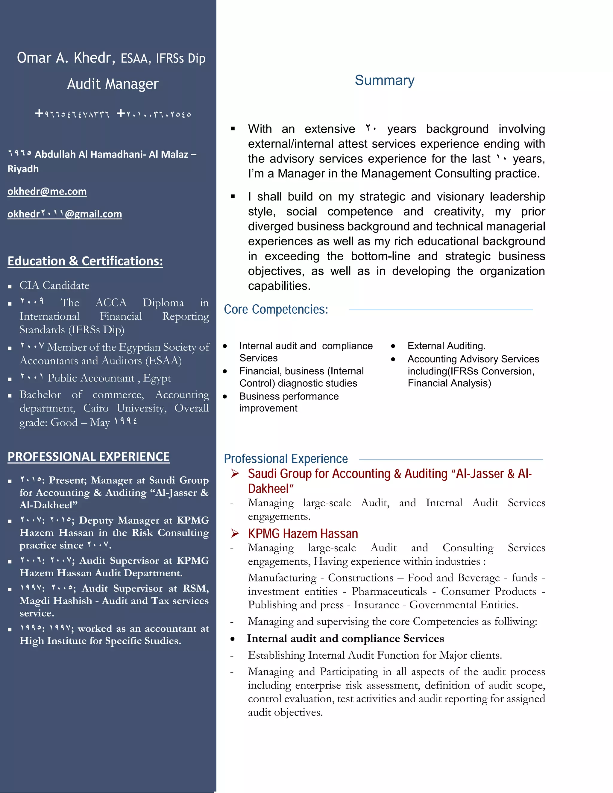 Omar A.Khedr _CV | PDF