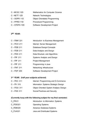 DanieGroblerCV | PDF