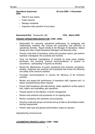 Trevor Gray - Current Resume | DOCX