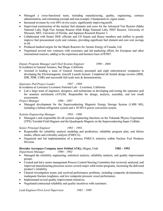 Ronald J Kunz Resume C | PDF
