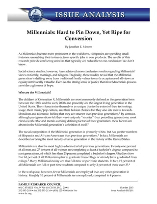 Millennials-Hard to Pin Down, Yet Ripe for Conversion | PDF