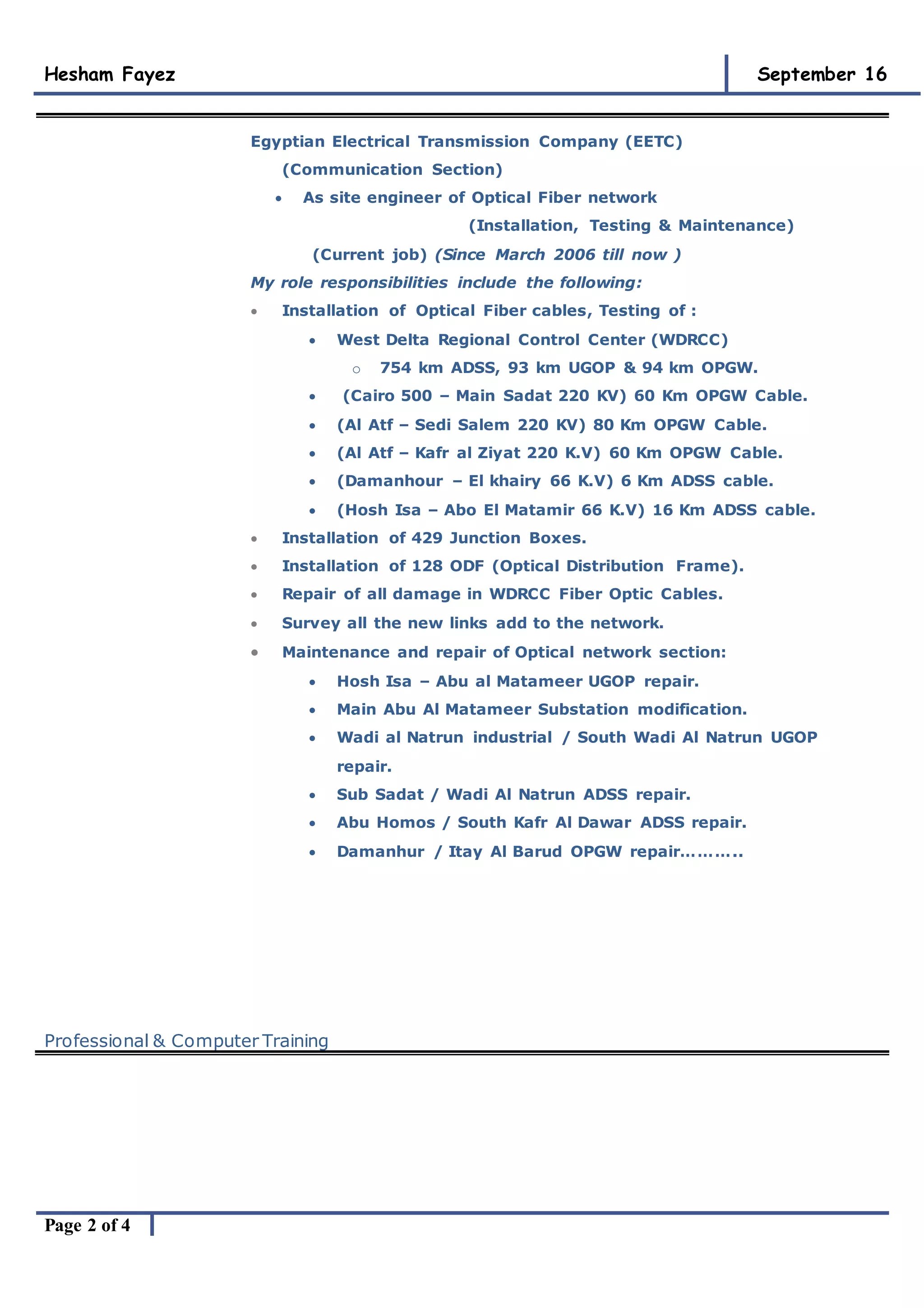 hesham cv | PDF