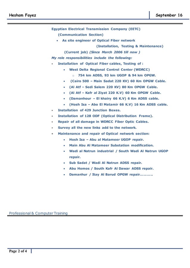 hesham cv | PDF